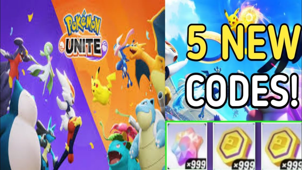 * NEW * POKEMON UNITE GIFT CODES IN 2024| POKEMON UNITE JULY CODES ...