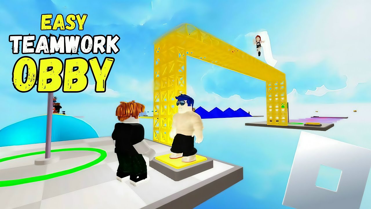 Best Teamwork Challenge Roblox Easy Teamwork Obby (Mobile Gameplay ...