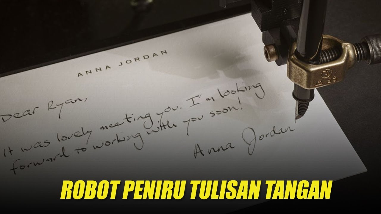 ROBOT PENIRU TULISAN TANGAN - YouTube