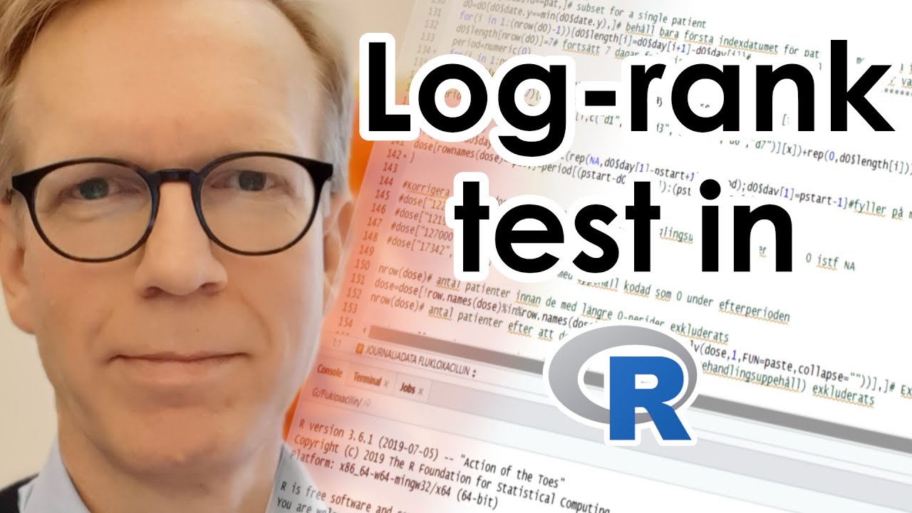 Log-rank test in R - YouTube