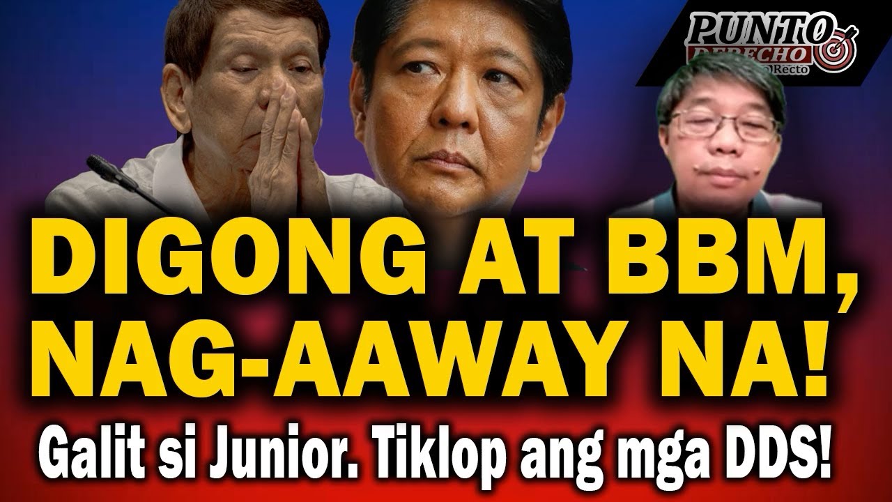 DIGONG AT BBM, NAG-AAWAY NA! GALIT SI JUNIOR. TIKLOP ANG MGA DDS! - YouTube