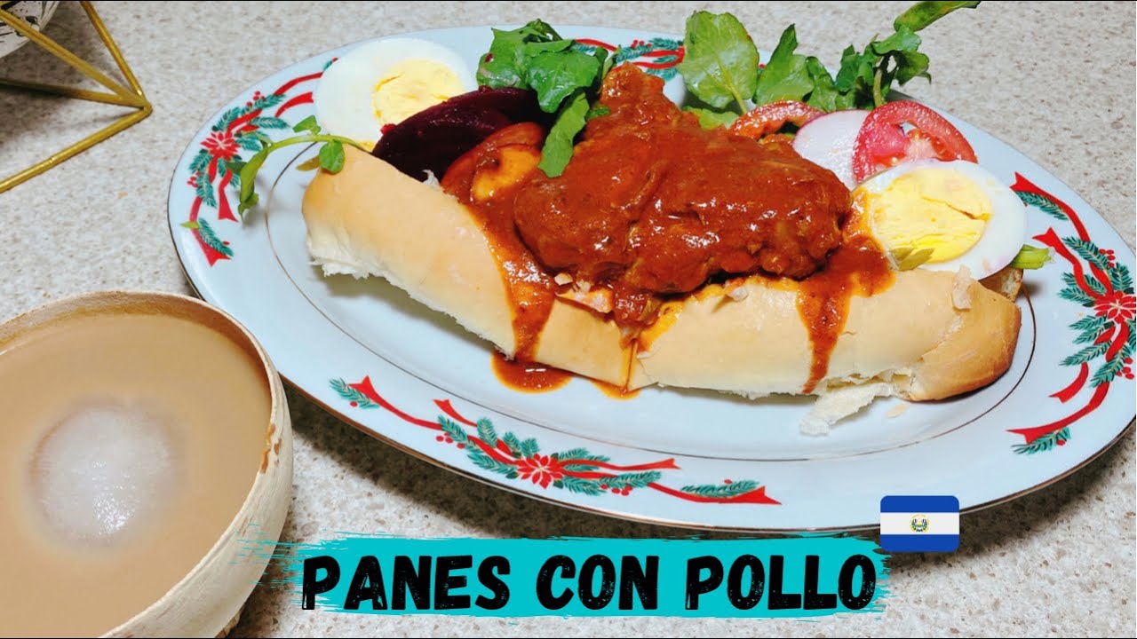 Como hacer Panes con pollo estilo salvadoreño,procedimiento completo ...