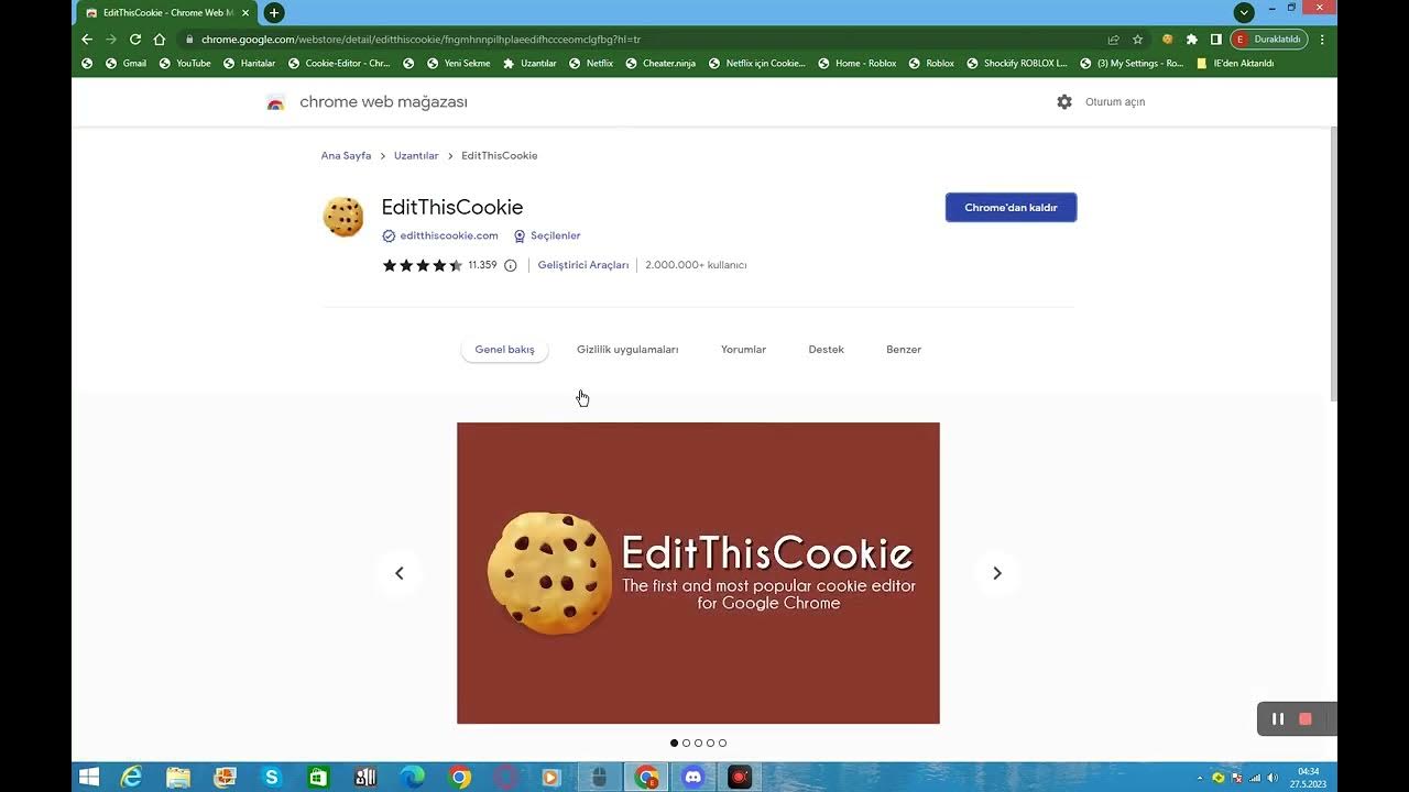editthiscookie nasıl kurulur - YouTube
