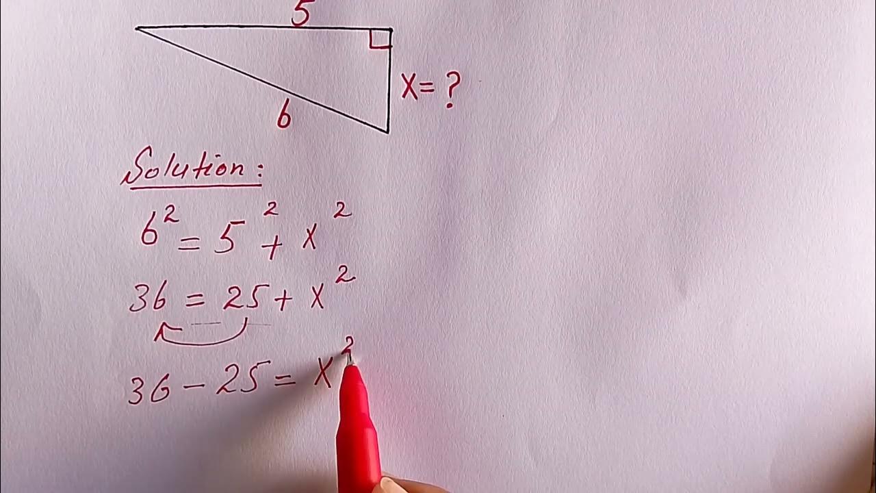 how to find value of X? - YouTube
