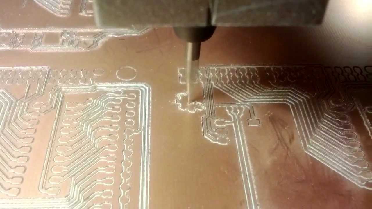 PCB isolation routing and drill practice with ShapeOko - YouTube