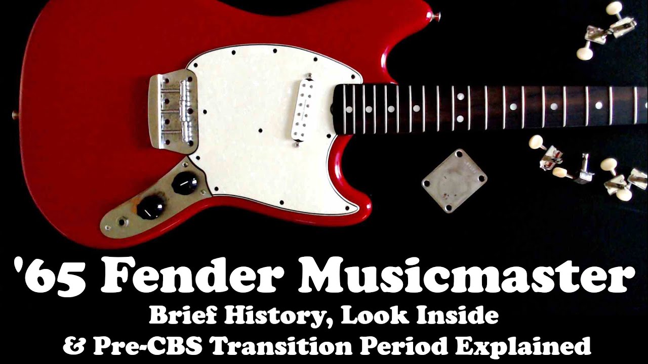 1965 Pre-CBS Fender Musicmaster Brief History & Look Inside. Transition ...