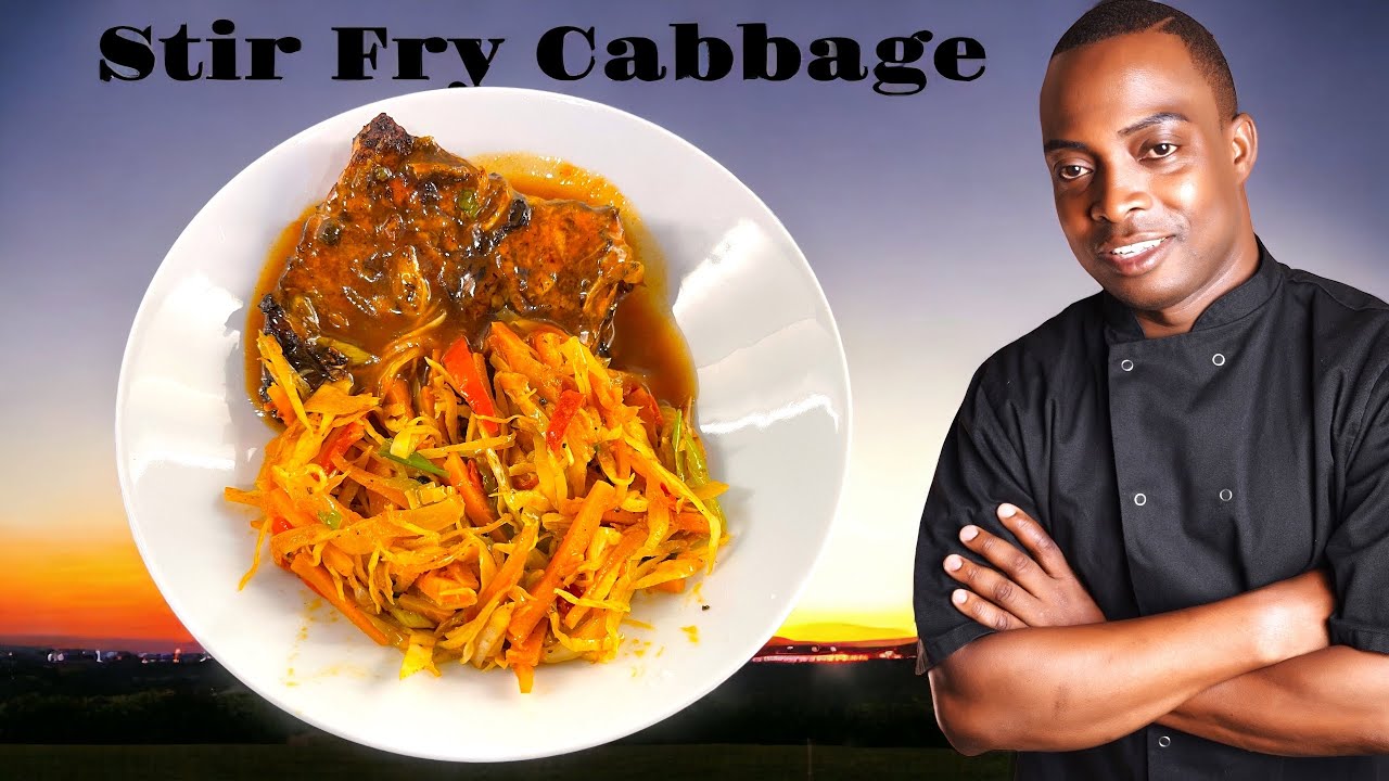 Stir Fry Cabbage Jamaica Chef Sunday Dinner - YouTube