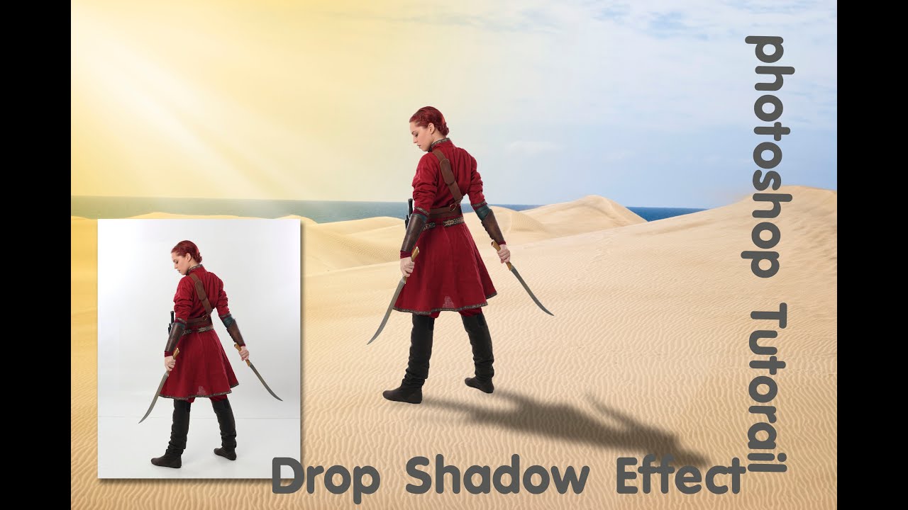 Photoshop Tutorial | Drop Shadow Effect | สร้างเงาด้วย Photoshop - YouTube