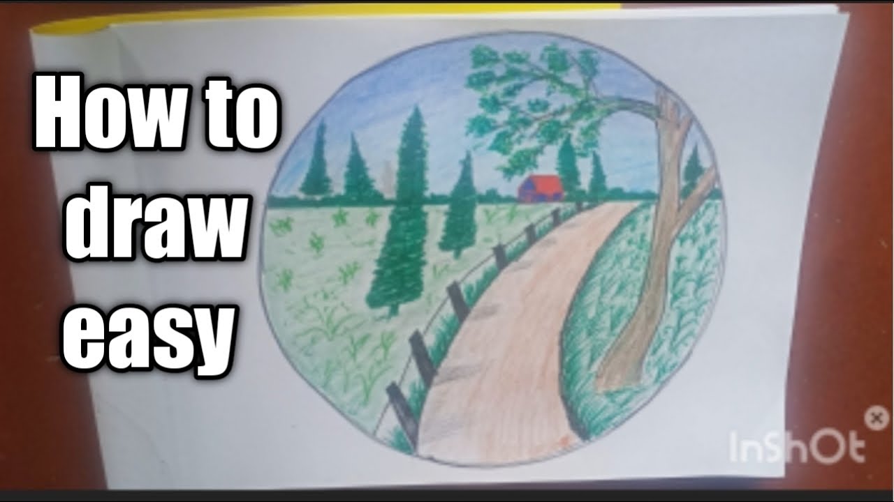 How to draw nuture picture easy (step by step) - YouTube