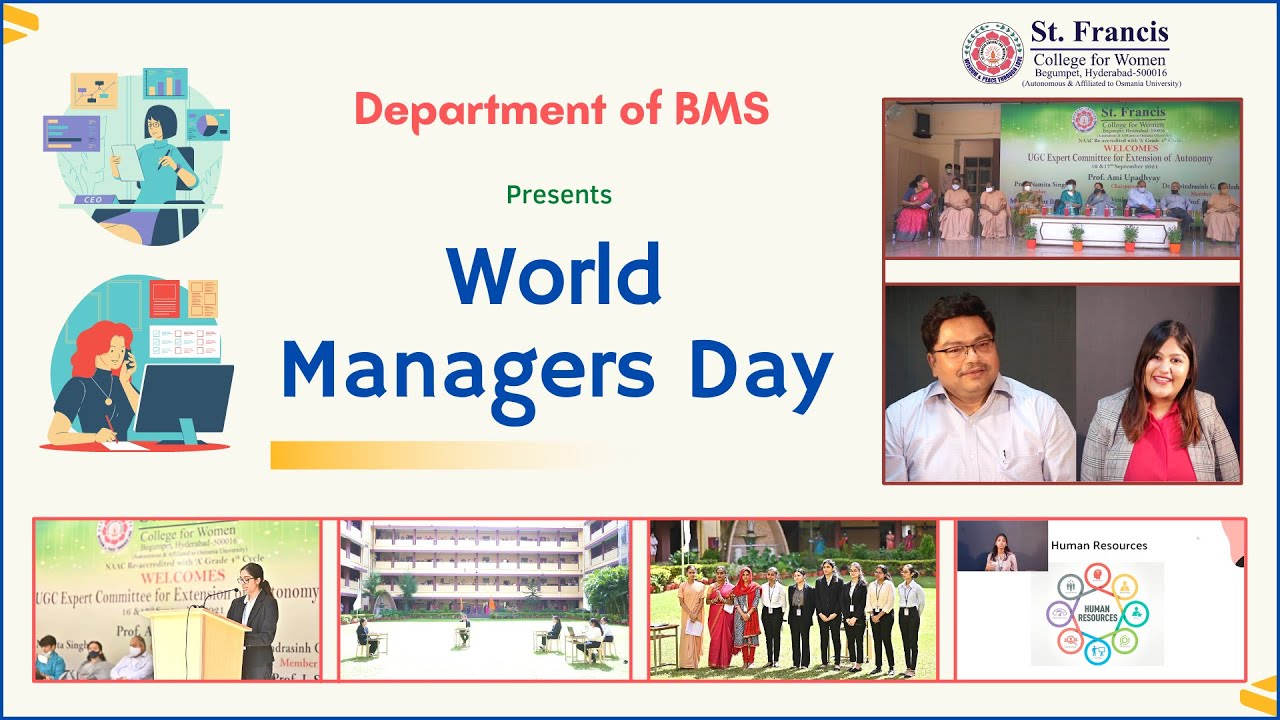 World Managers Day || Department of BMS || St. Francis College For ...