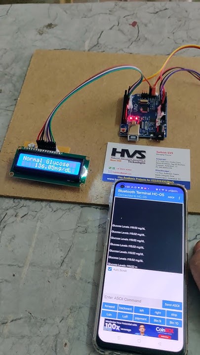 Non-Invasive Glucometer with Bluetooth monitoring using Arduino UNO - YouTube