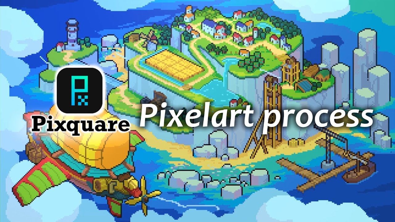 Rocky Island | Pixquare Pixel Art Speed Paint [043] - YouTube