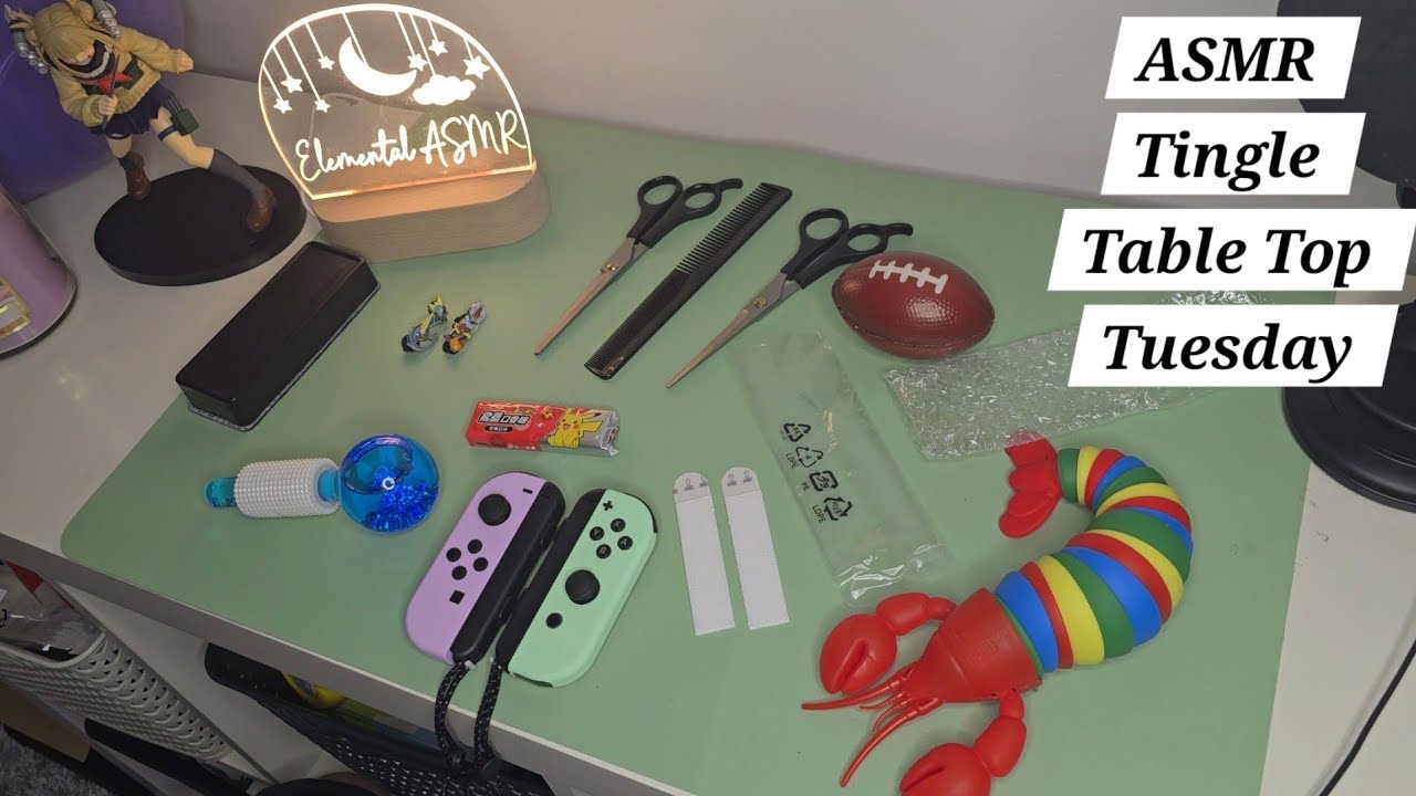 ASMR: Tingle Table Tuesdays! Ep.1 - Trigger Assortment Equipment 🤩 No ...