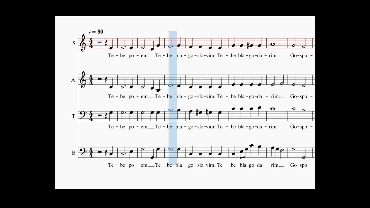 Tebe Poem, soprano, D. Bortniansky - YouTube