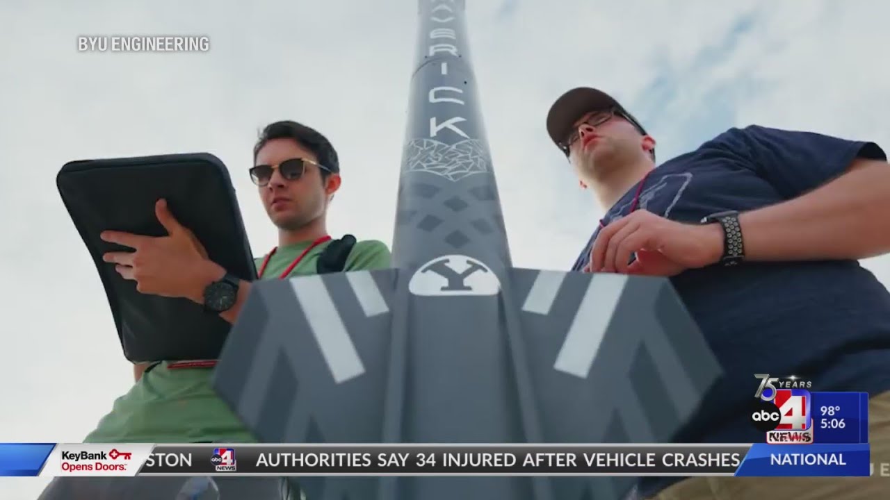 BYU Team wins College Rocketry contest - YouTube