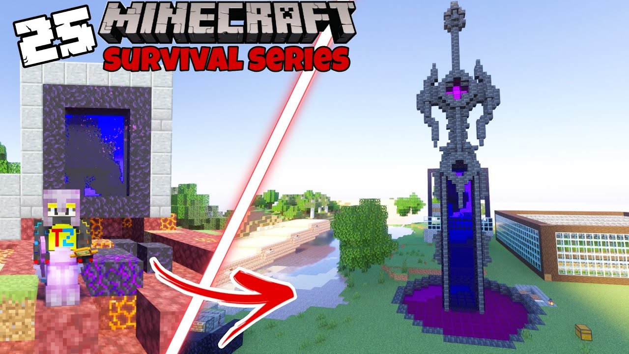 I Transformed The Nether Portal In Minecraft Pe #25 - YouTube