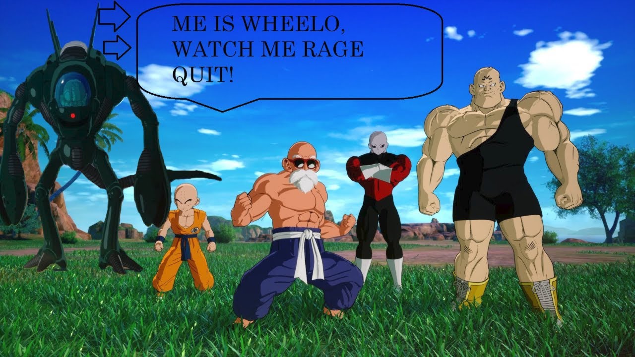Making Wheelo RAGE QUIT with the BALD squad (dragon Ball Sparking! Zero ...