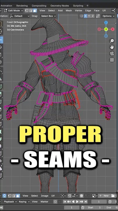 Blender: How To UV Proper Seams - - YouTube