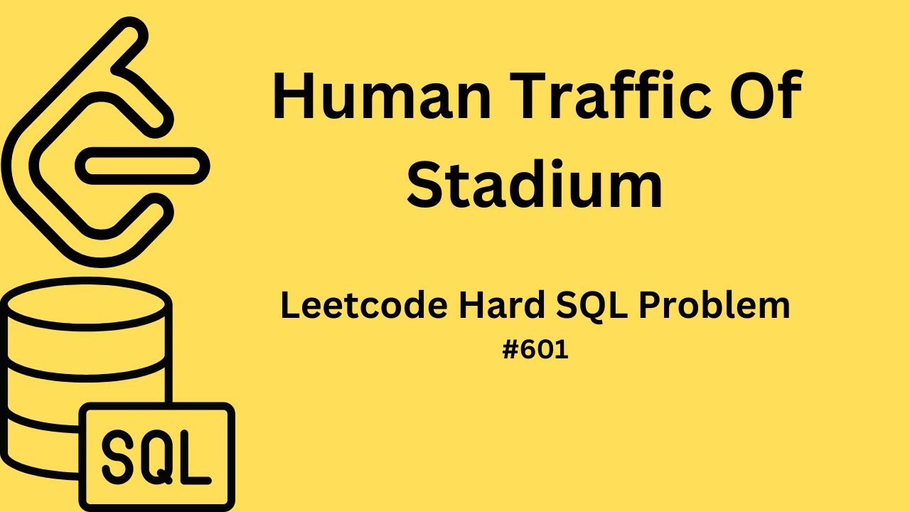Human Traffic Of Stadium Leetcode Hard Level SQL Question - YouTube