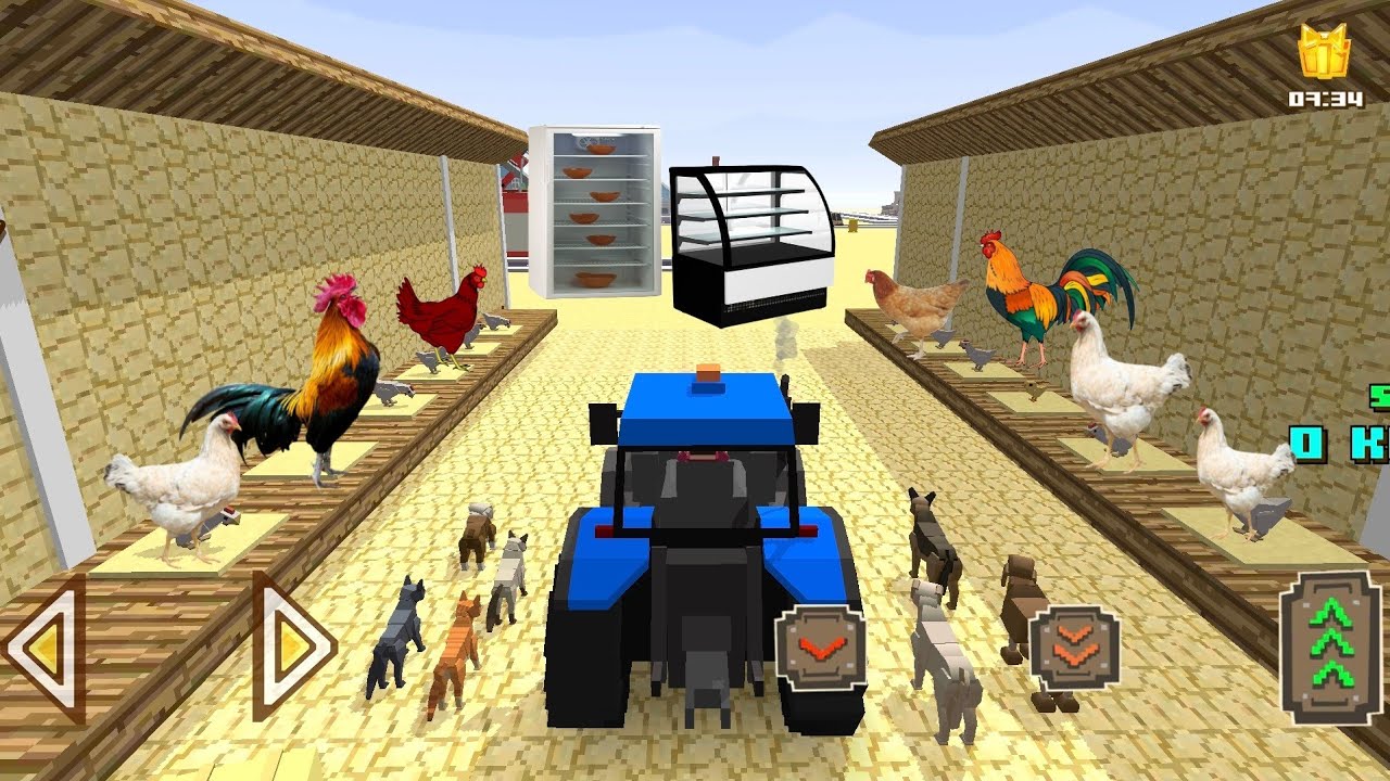 I collect fresh eggs every day from the chicken farm - Blocky Farm ...