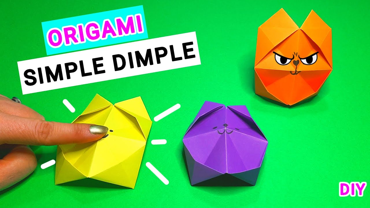 How to make origami diy simple dimple | DIY SIMPLE DIMPLE | DIY EASY ...