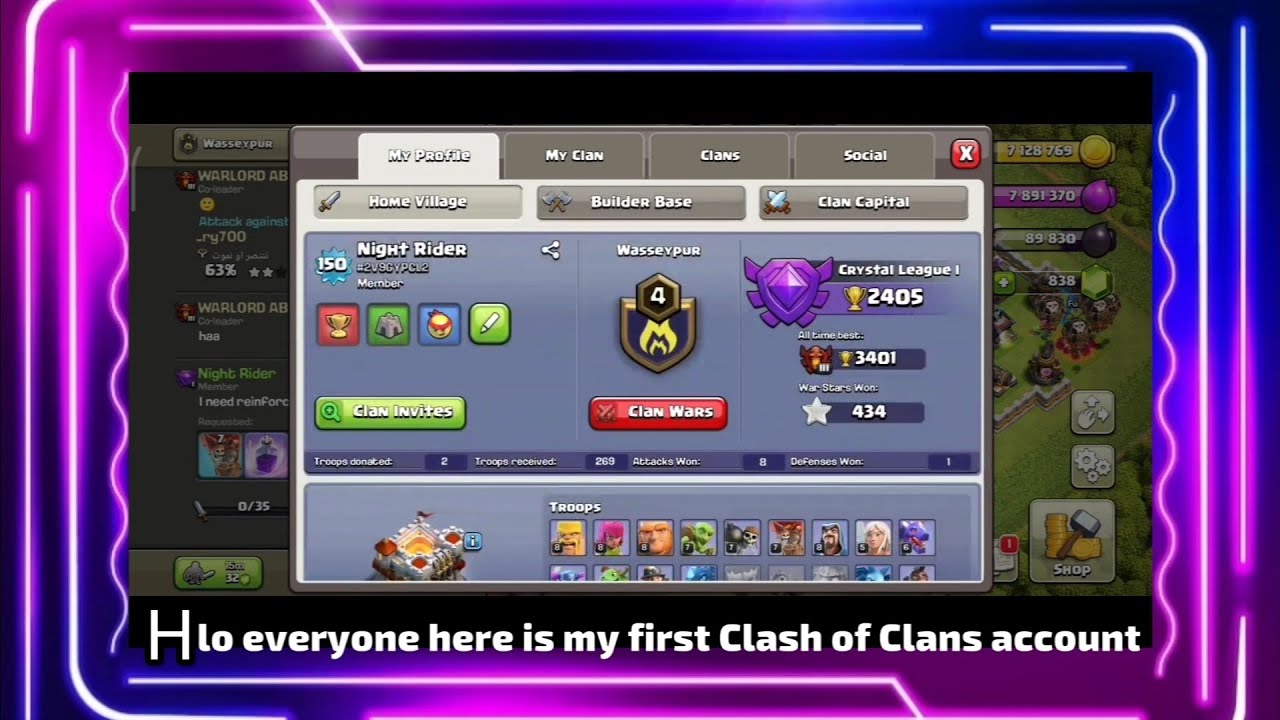Hello everyone 👋 | Here is my first COC account 😎🔥 | Do watch if you ...