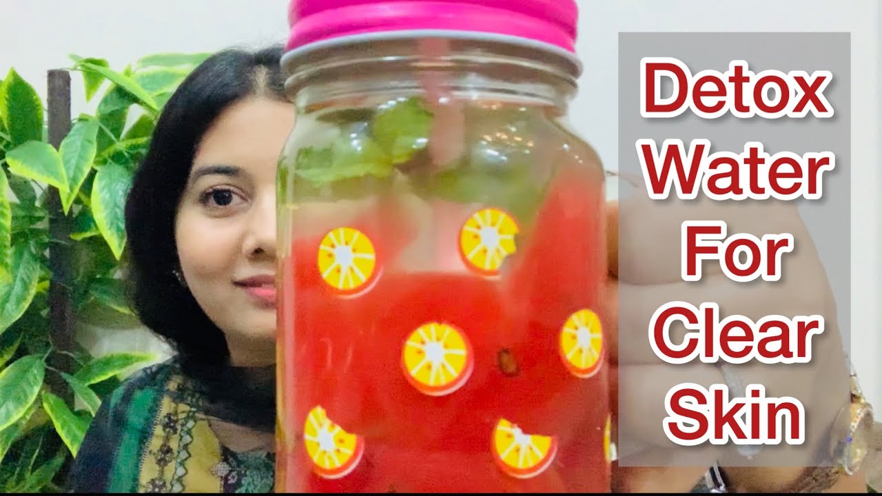 Detox water for clear skin | How to make detox water | Kitchen with ...