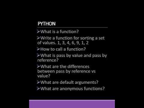 TCS Python Interview Questions re-upload - YouTube