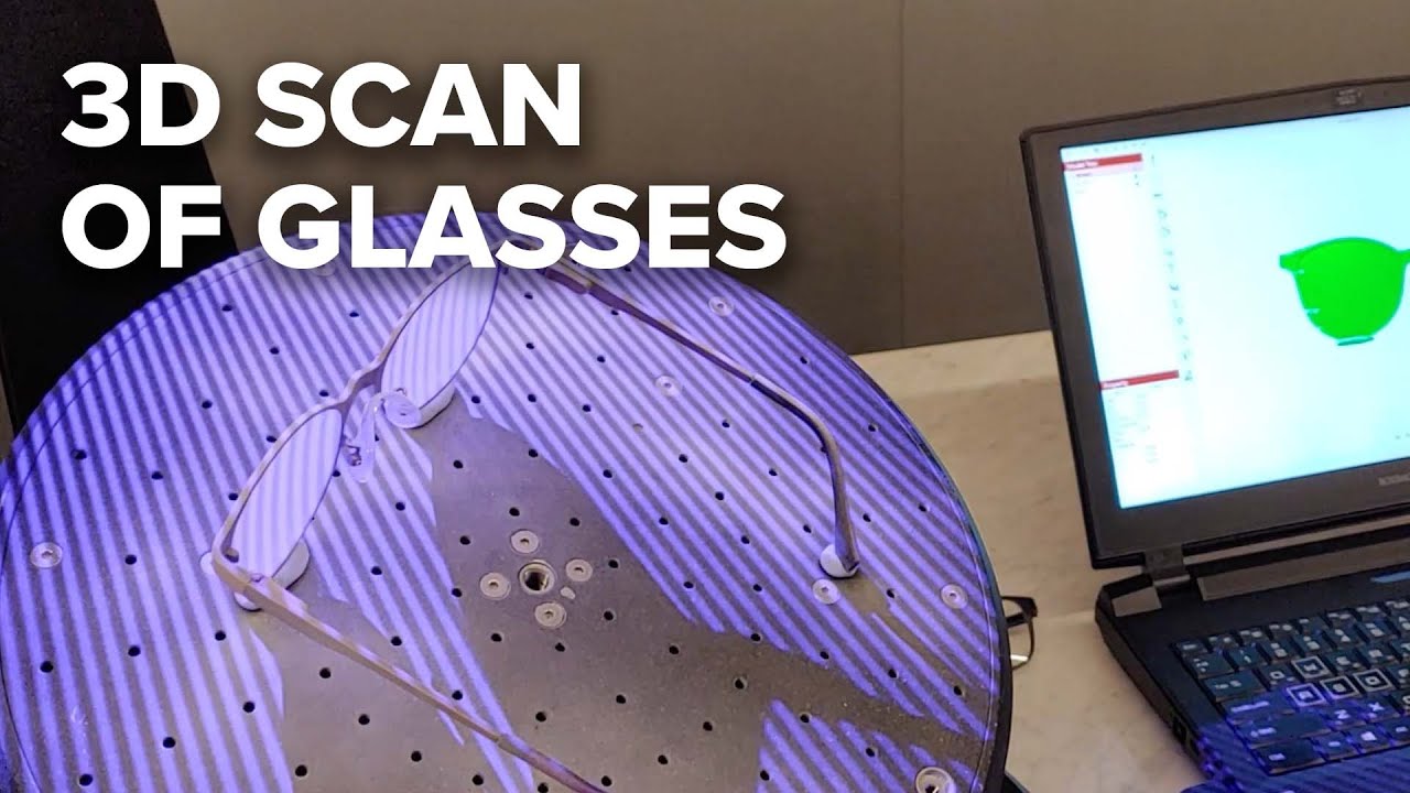 3D Scan of glasses - YouTube