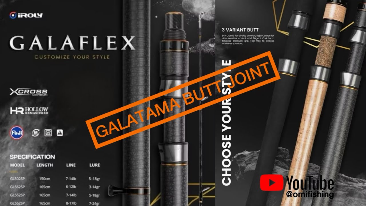 IROLY GALAFLEX SPINNING ROD GALATAMA WITH BUTT JOINT - YouTube