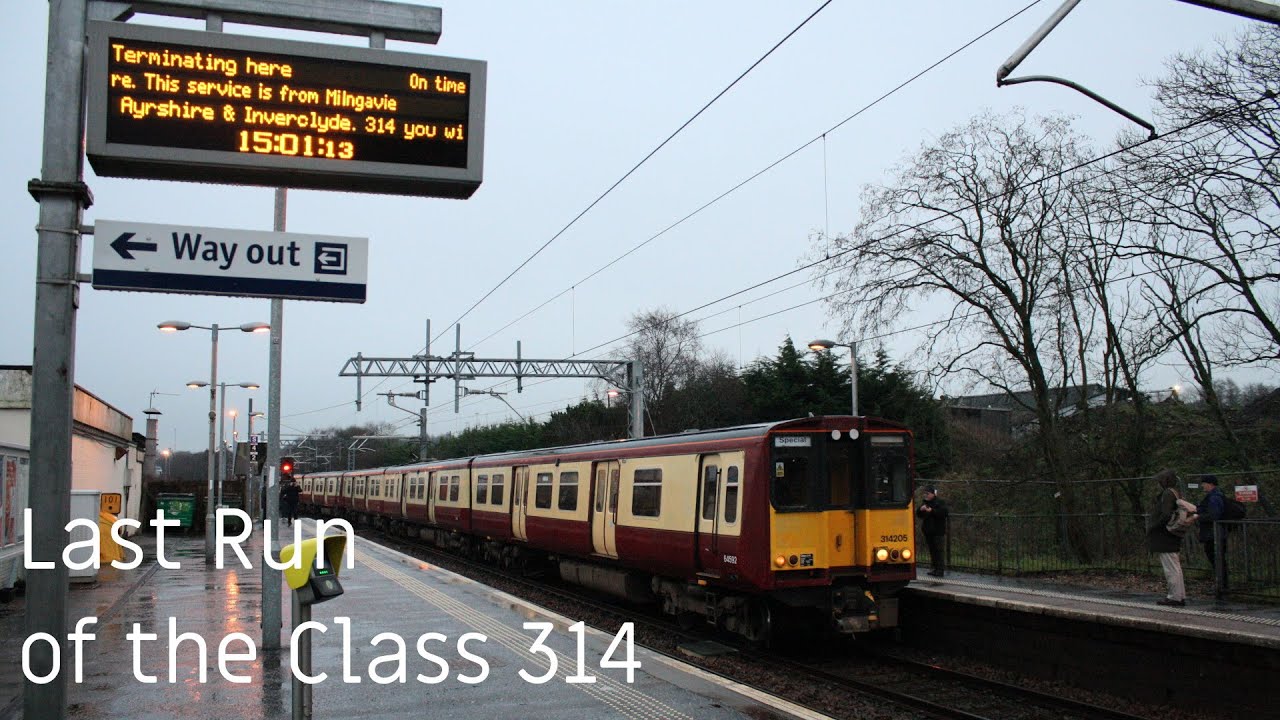 The Last Run of the Class 314 - YouTube