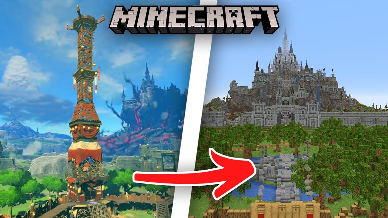 Finishing LOOKOUT LANDING - TOTK in Minecraft DAY 5 - YouTube