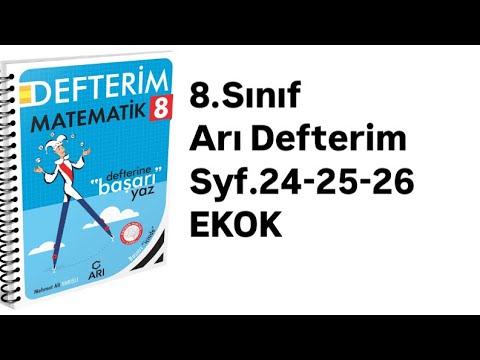 8.SINIF ARI DEFTERİM S.24-25-26 EKOK