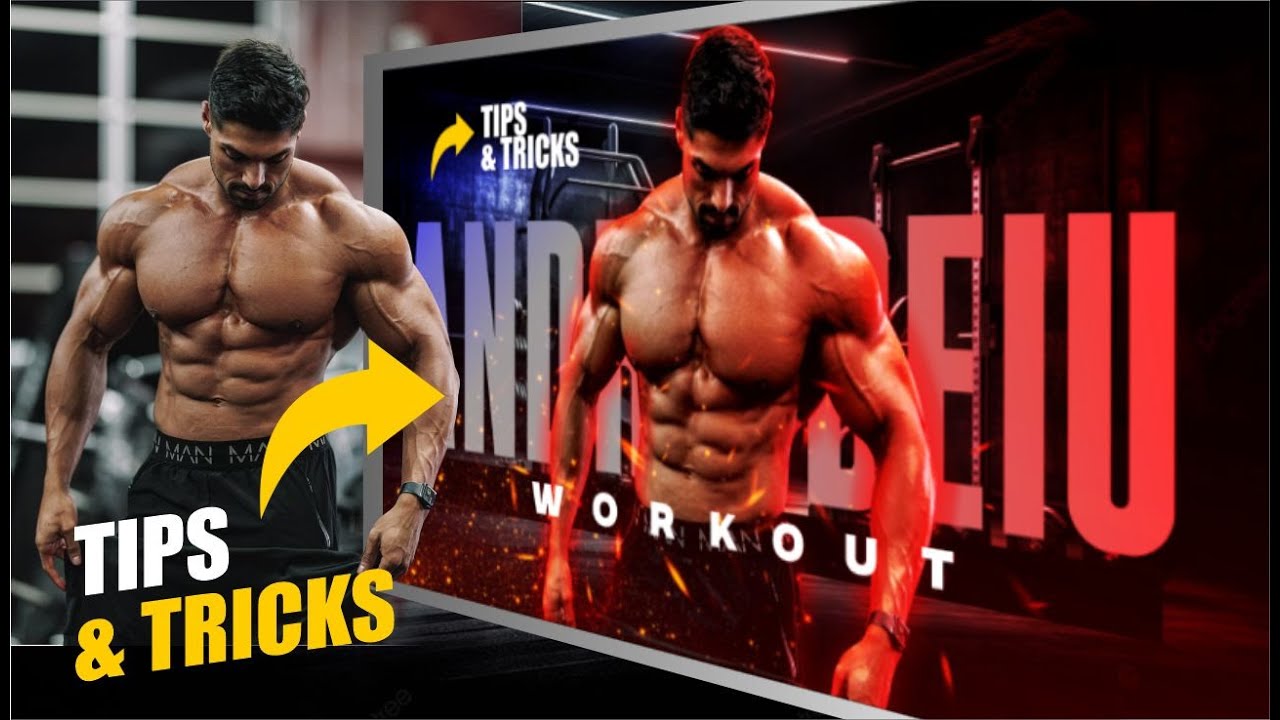 How To Make Gym Workout Thumbnail For Youtube Video - Coreldraw ...