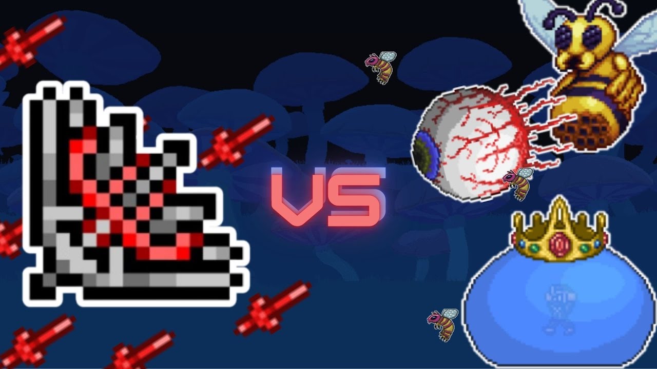 Vampire Knives Vs All Bosses | Terraria - YouTube