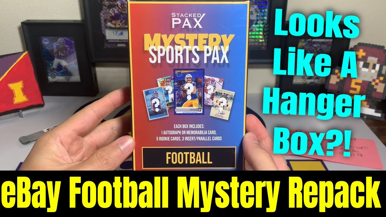 Stacked Pax Football Mystery Repack Box! $19.95 on eBay For 1 Hit and ...