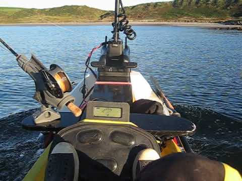 Electric kayak with Haswing Cayman bow mount trolling motor - YouTube
