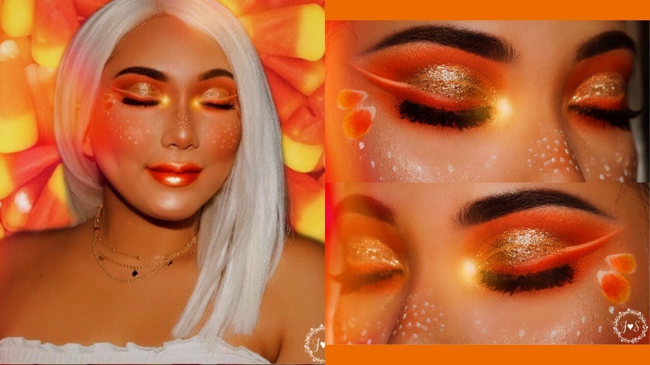 CANDY CORN // Halloween Makeup Tutorial - YouTube
