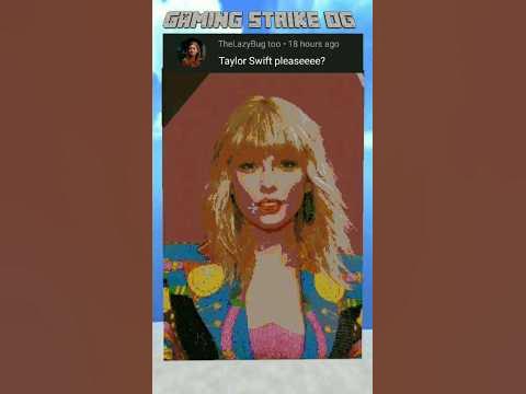 TAYLOR SWIFT | MINECRAFT PIXEL ART | #shorts #minecraft #pixelart - YouTube