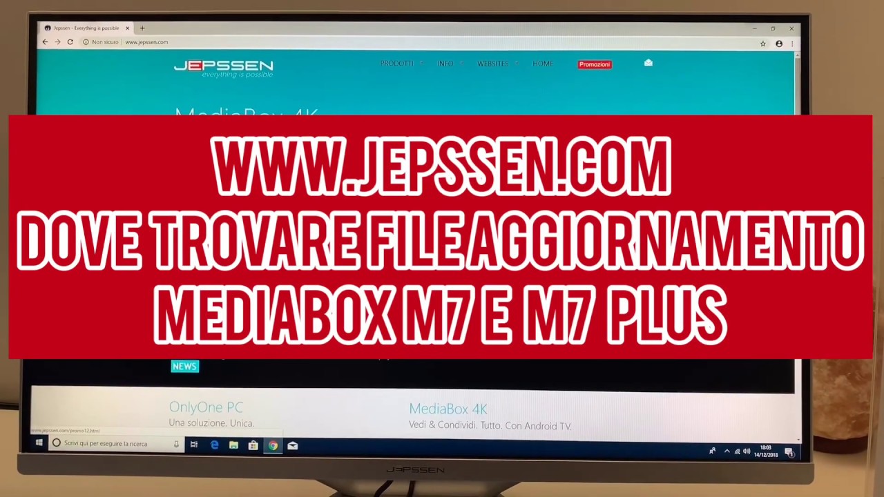 Tutorial per aggiornamento Mediabox Jepssen - YouTube