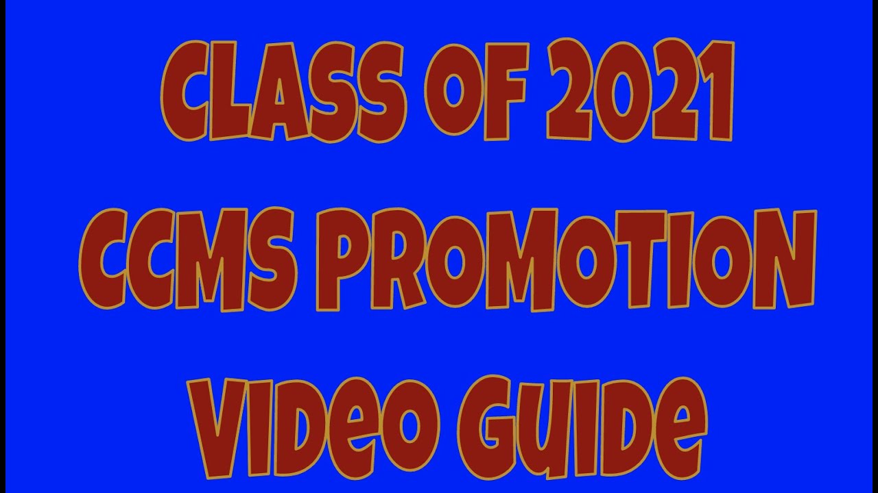 CCMS Promotion Video Guide - YouTube