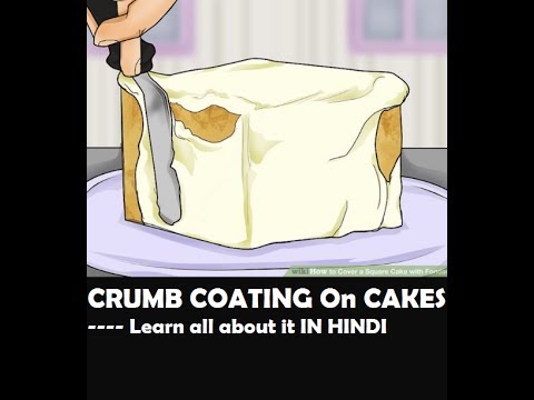 How To Crumb Coat A Cake -A Step To Cake Icing and Decoration - YouTube