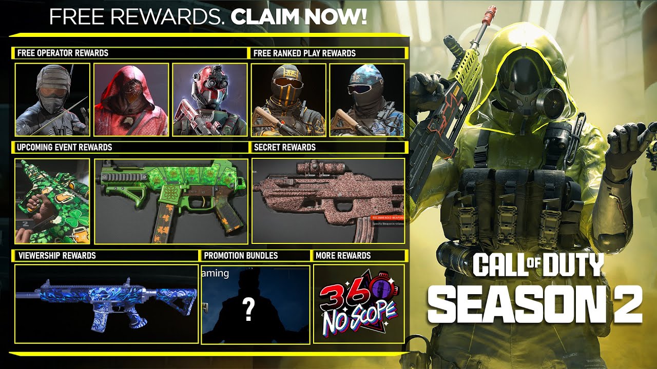 ALL 150+ FREE MW3 SEASON 2 REWARDS! (FREE Operators, Camos, & More ...
