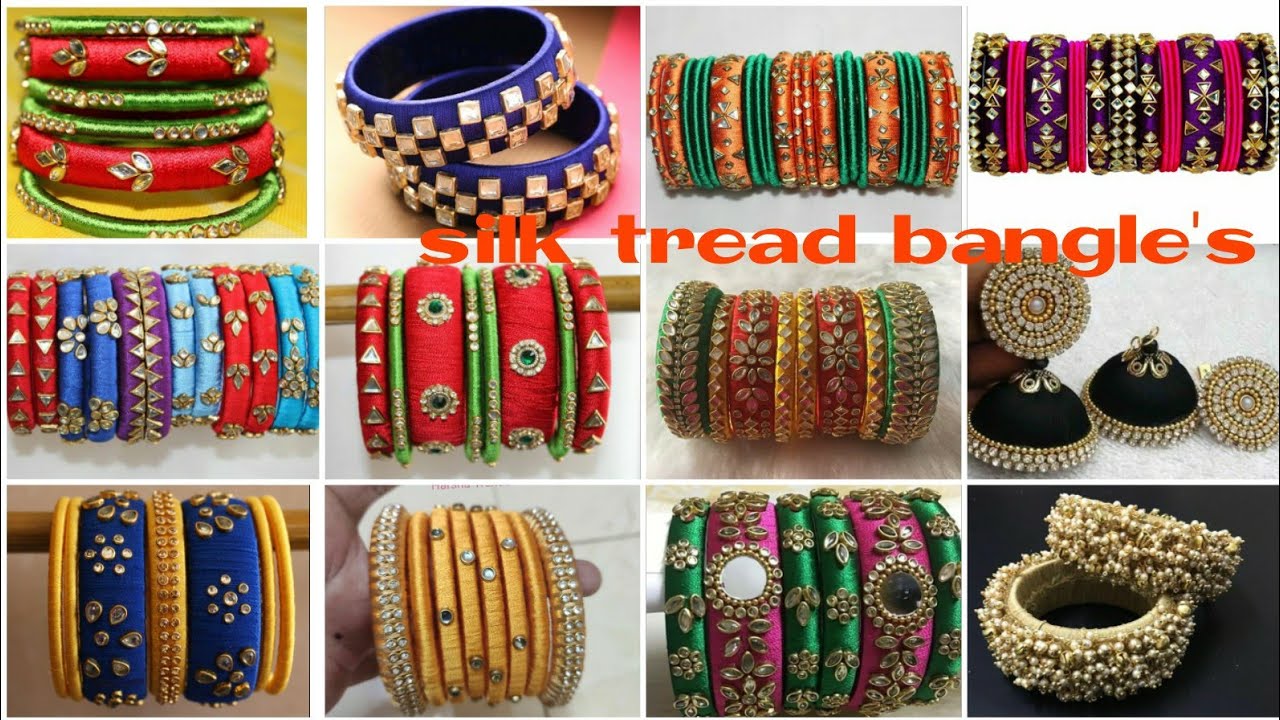 Silk tread bangle's/new model silk tread bangle's/tread bangles/bangle ...