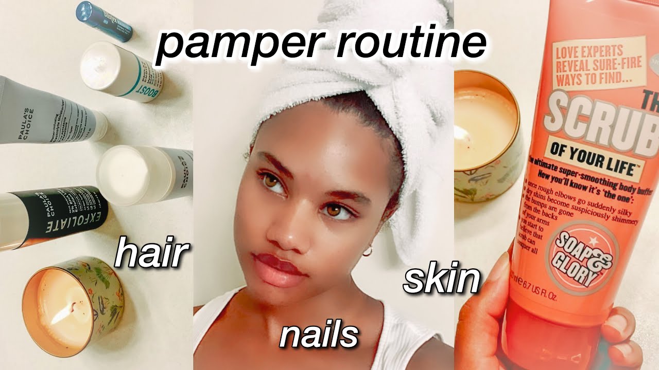 My Pamper Night Routine! self care spa night at home (hygiene, skincare ...