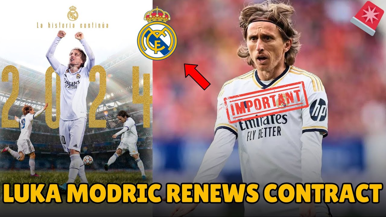 🚨LAST MINUTE! LUKA MODRIC RENEWS CONTRACT: REAL MADRID'S MIDFIELD ...