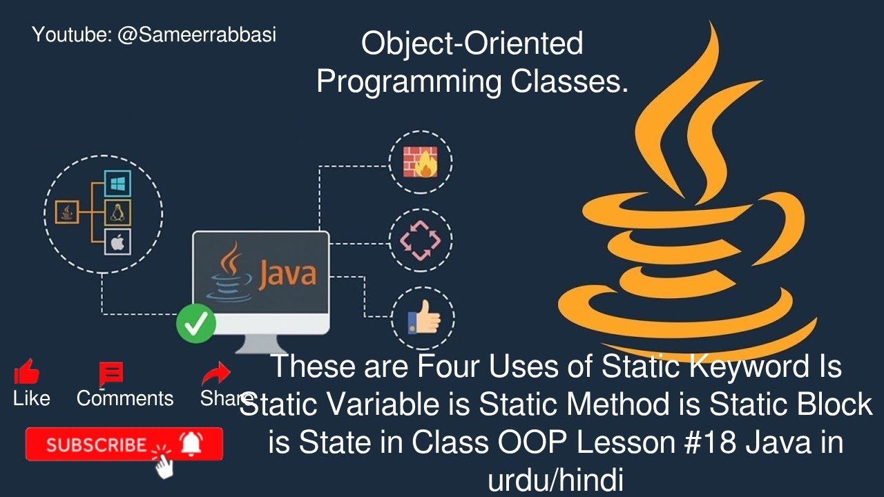 These are Four Uses of Static Keyword in program Class OOP Lesson #18 ... These are Four Uses of Static Keyword in program Class OOP Lesson #18 ...