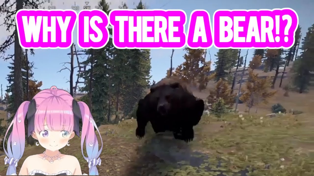 Luna is attacked by a bear outside her house [Rust] - YouTube