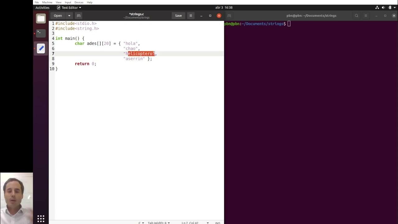 Arreglos de strings - YouTube