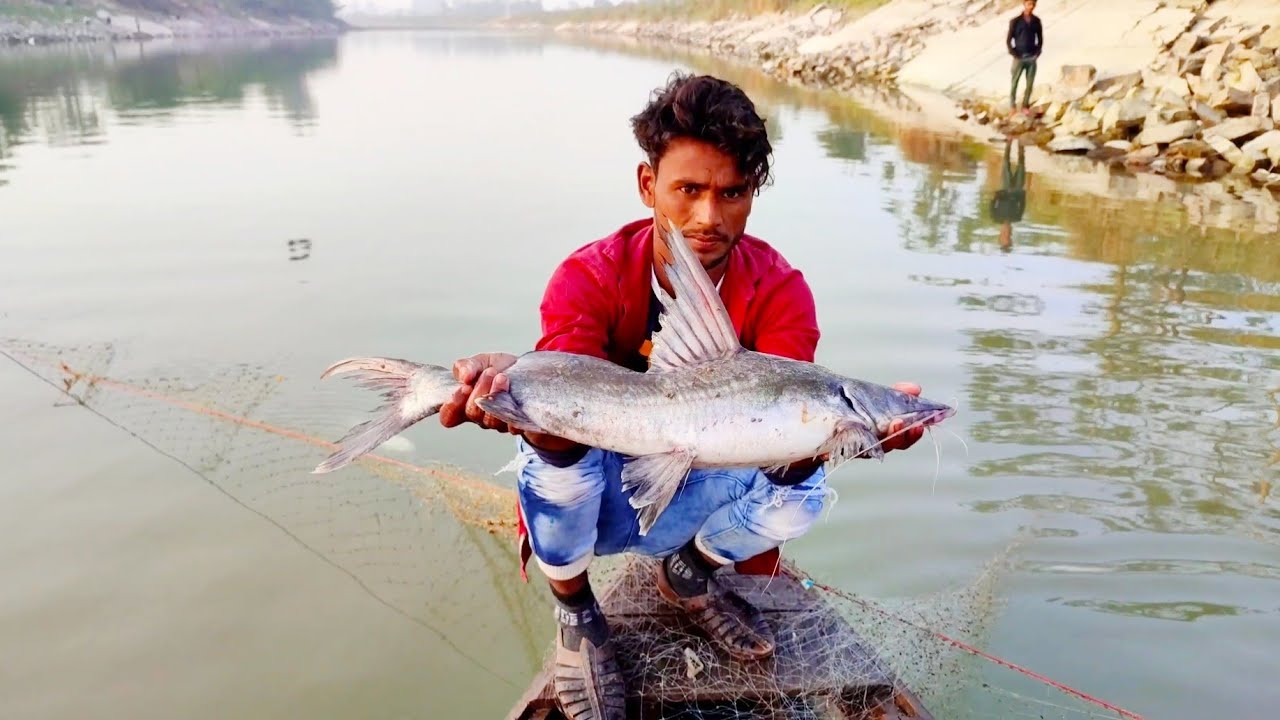 net fishing || best big singhada fish hunting || jaal se big fish ...
